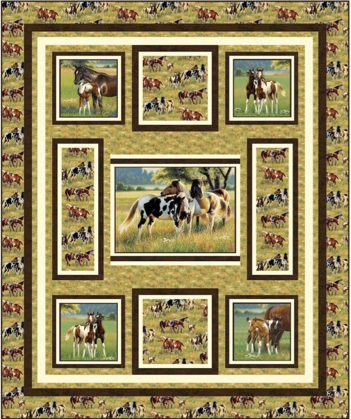 Pattern Pasture Frame to Frame Quilt – K&K Logo Designs, Ltd & Fabric ...