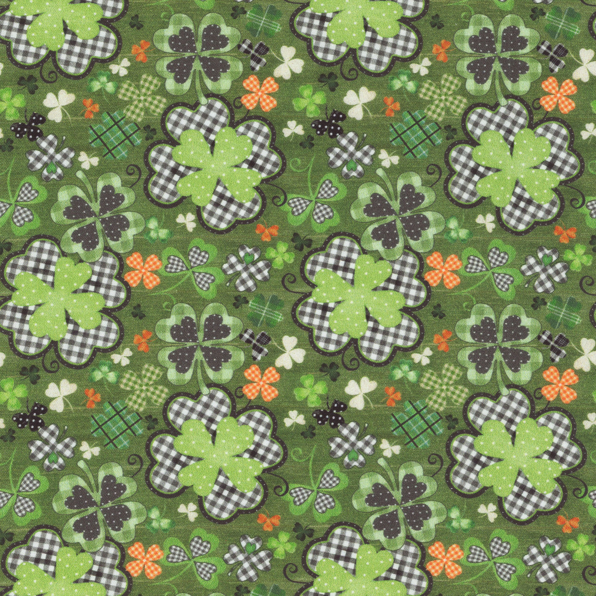 Shamrockin' 3WI22243-GRN by Beth Albert for 3 Wishes Fabrics – K&K Logo ...