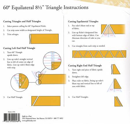 Ruler 60 Degree Equilateral 8 1/2 Triangle # 2046QD – K&K Logo